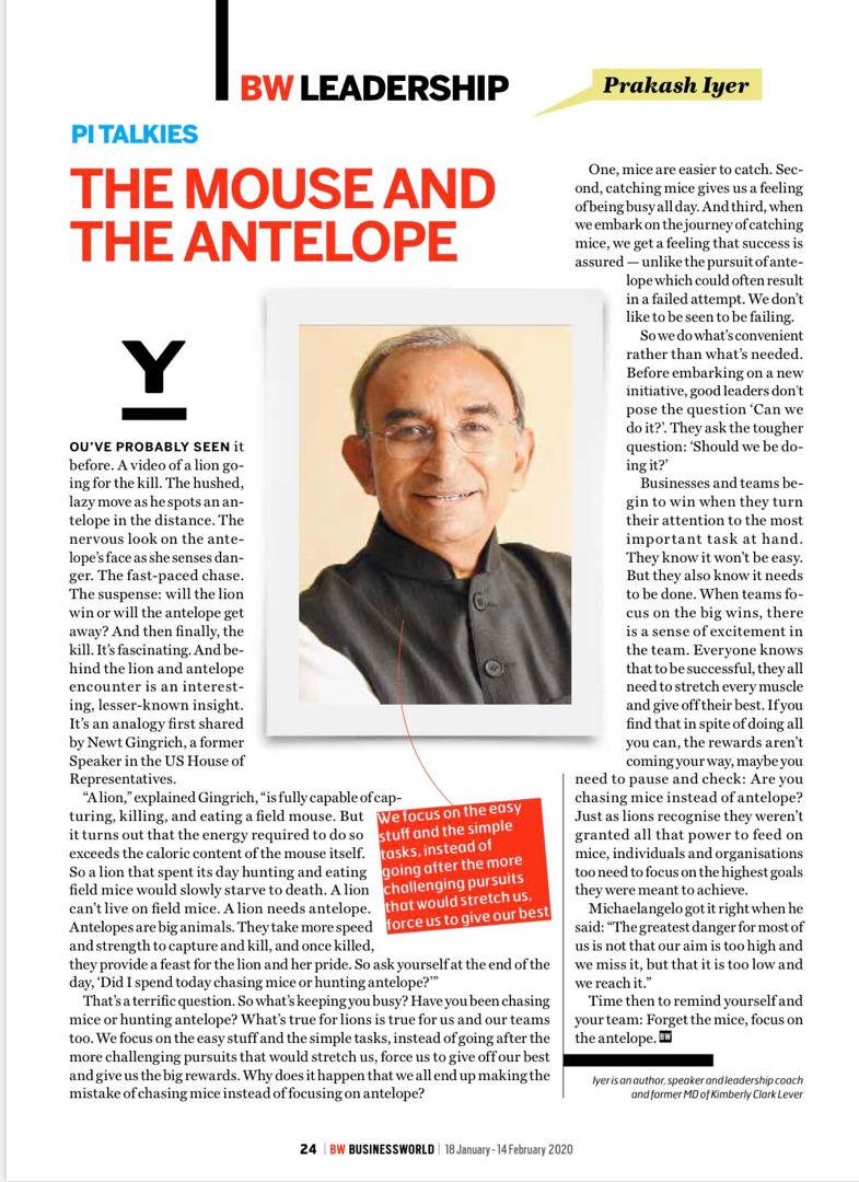 The Mouse and The Antelope – Inspire Africa Initiatives International ...